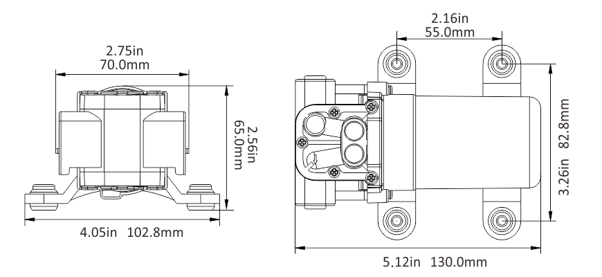 Seaflo Pump - 23D Series Diaphragm Pump