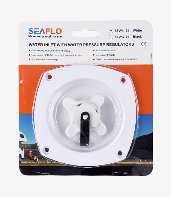 Seaflo Pump - water inlet with water pressure regulators-01