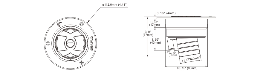 Seaflo Pump - Water Inlet with Lock