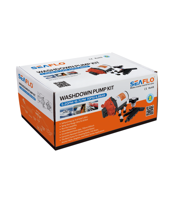 Seaflo Pump - 51 Series Washdown Pump Kit Without Coiled Hose